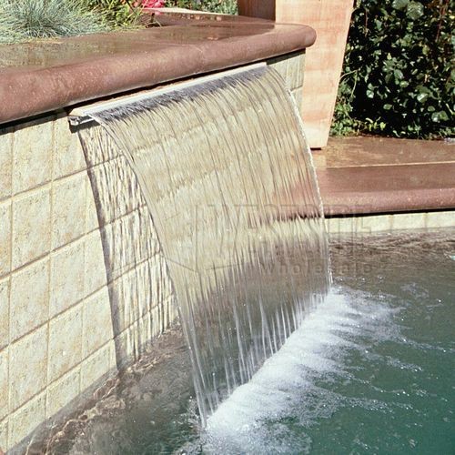 Pool Landscaping Isn’t Complete Without a Sheer Descent Waterfall ...
